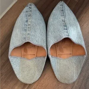 Brother Vellies | Shoes | Brother Vellies Light Blue Denim Pointed ...
